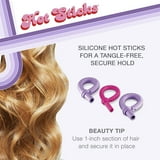 Conair HOT STICKS, Silicone Hot Roller Set with 7 Small and 7 Medium ...