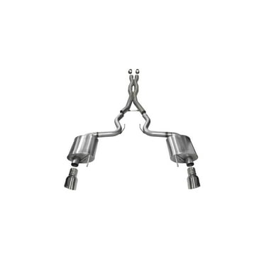 Corsa 15-17 Ford Mustang GT Coupe 5.0L 3in Sport Cat-Back Exhaust Dual Rear Exit w/ Gun Metal ...