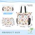 Beach Tote Bag with Waterproof Wet Pocket & Detachable Pouch for Pool ...