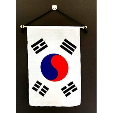 Anley Korea Mini Flag 12 Pack - Hand Held Small Miniature Korean Flags ...