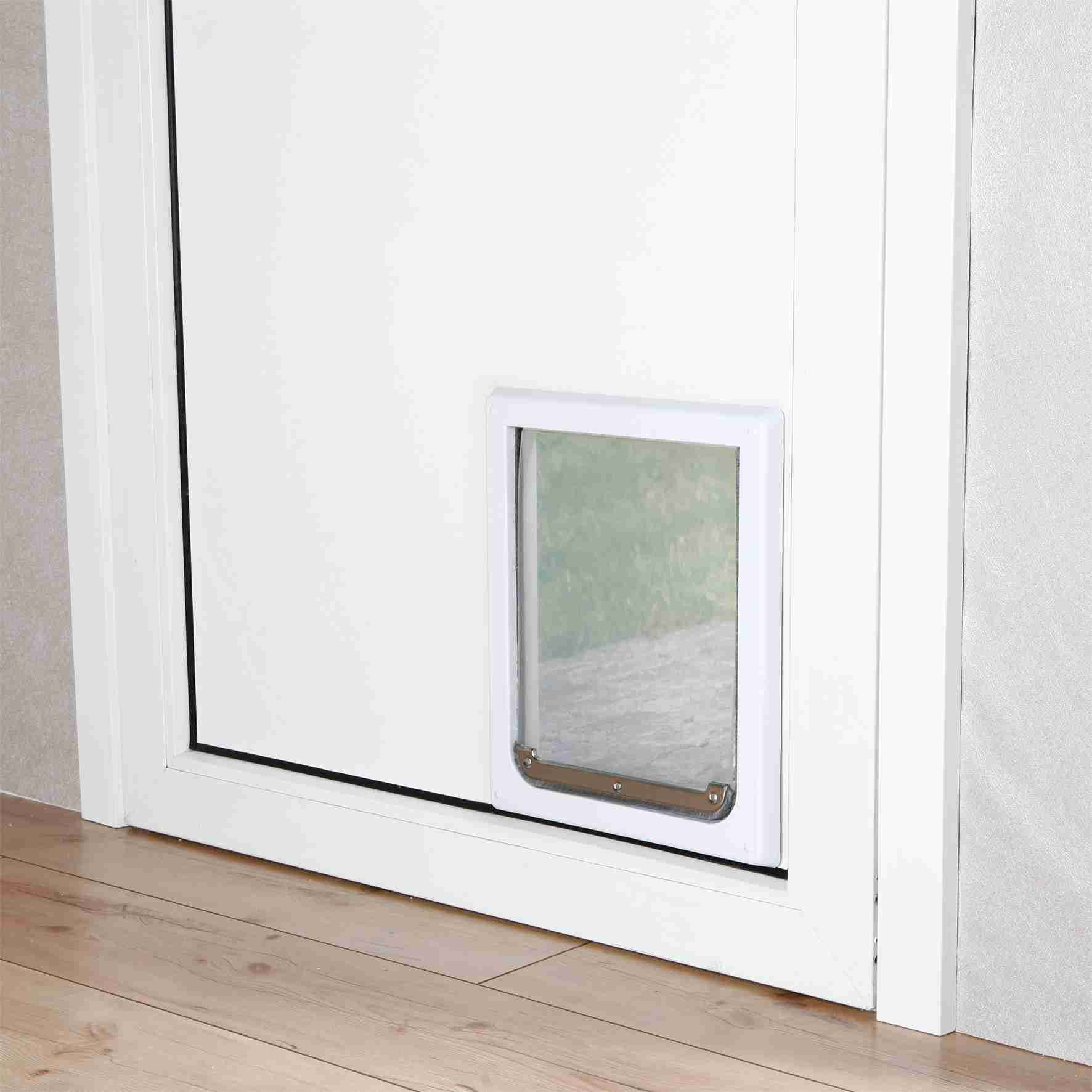 TRIXIE 2-Way Pet Door for Doors with Lockable Panel, Small - Walmart.com