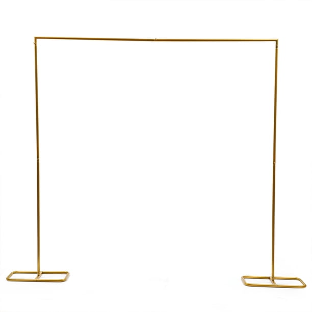 Metal Gold Backdrop Stand, 78.74*82.87inch Wedding Arch Flower Balloon ...