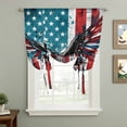 250th Anniversary Flag Tie Up Curtains for Window, Thermal Insulated ...