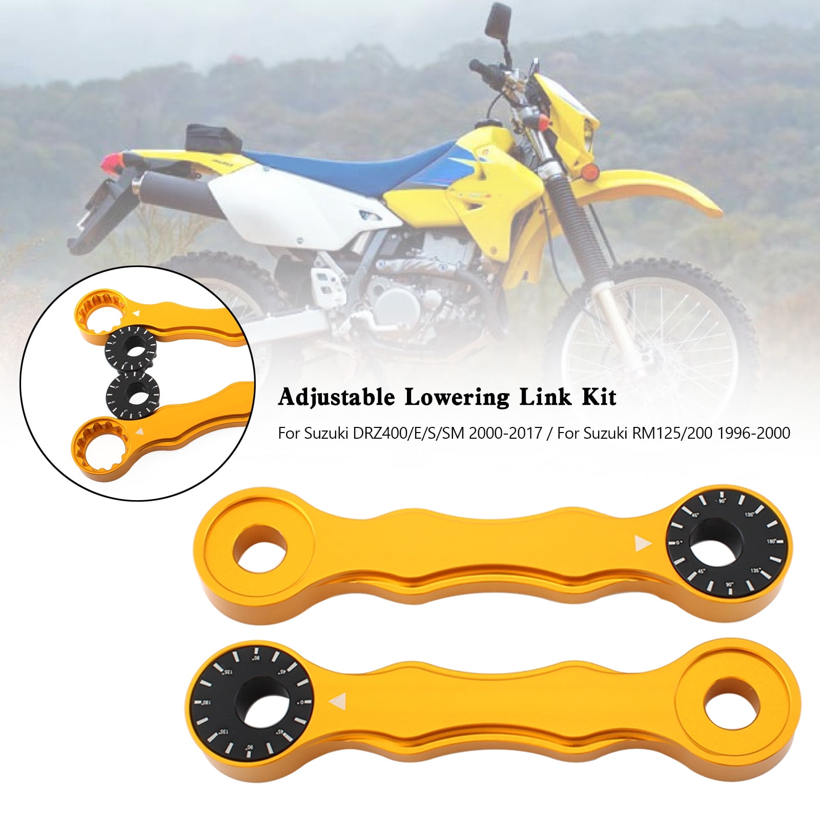 Adjustable Lowering Link Kit For Suzuki DRZ400/E/S/SM 00-17 RM125/200 ...