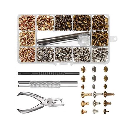 Decodeary Metal Double Caps Kit Set Round Sewing Pliers Clothing ...