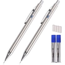 Mr. Pen- Metal Mechanical Pencil 0.7mm, 2 Pack with Click Lead Advance ...