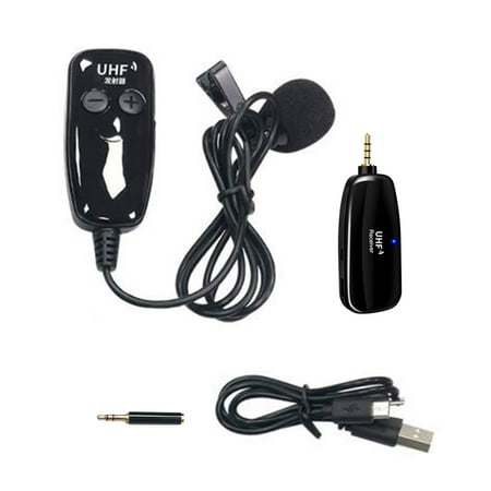 ammoon UHF LavalierWireless Microphone Recording Live Streaming ...