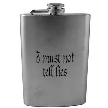 Hip Flask Plus 8oz Safety Always off Stainless Steel Flask - Leak-Proof ...