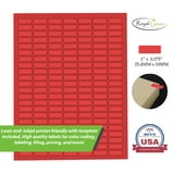 Small White Rectangular Labels + Color Printable Labels - 1540 Pack ...