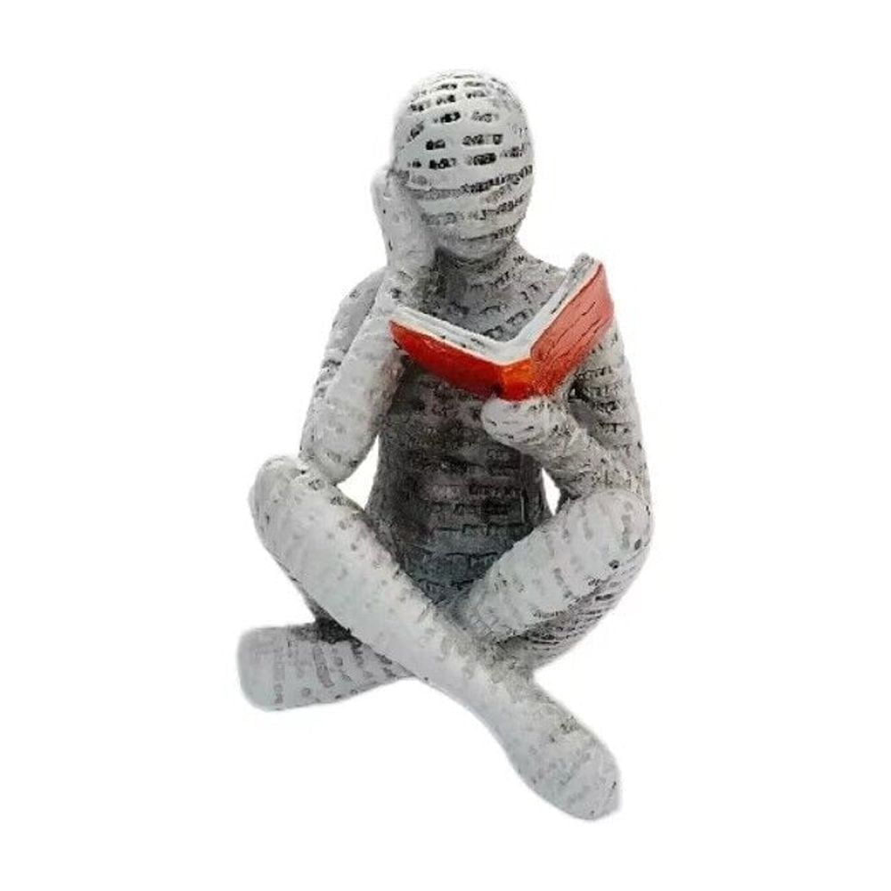Estatua de resina de mujer pensadora que lee, figuras artísticas ...