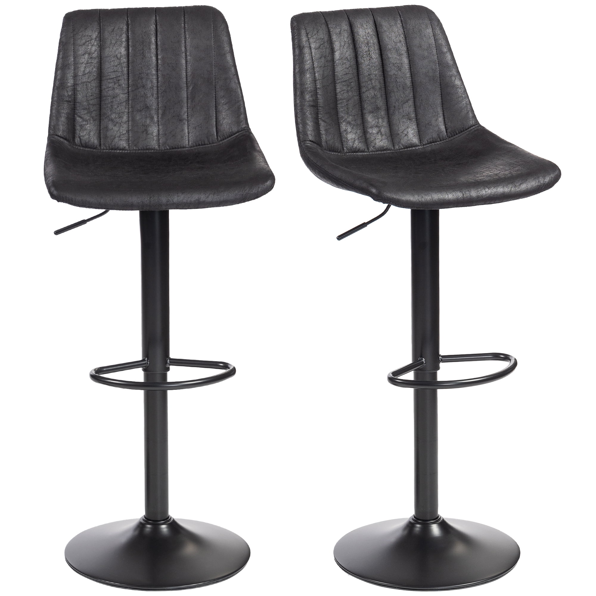 Click here for Homcom Adjustable Bar Stools Set Of 2  Leathaire S... prices