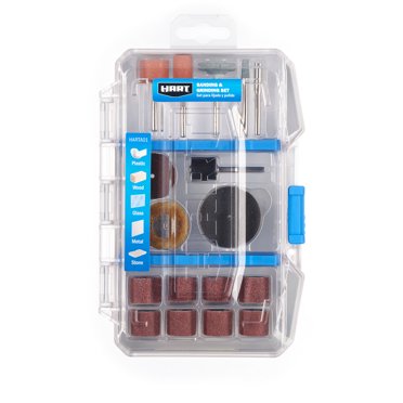 HART 175-Piece Rotary Tool Accessory Set with Protective Storage Case ...