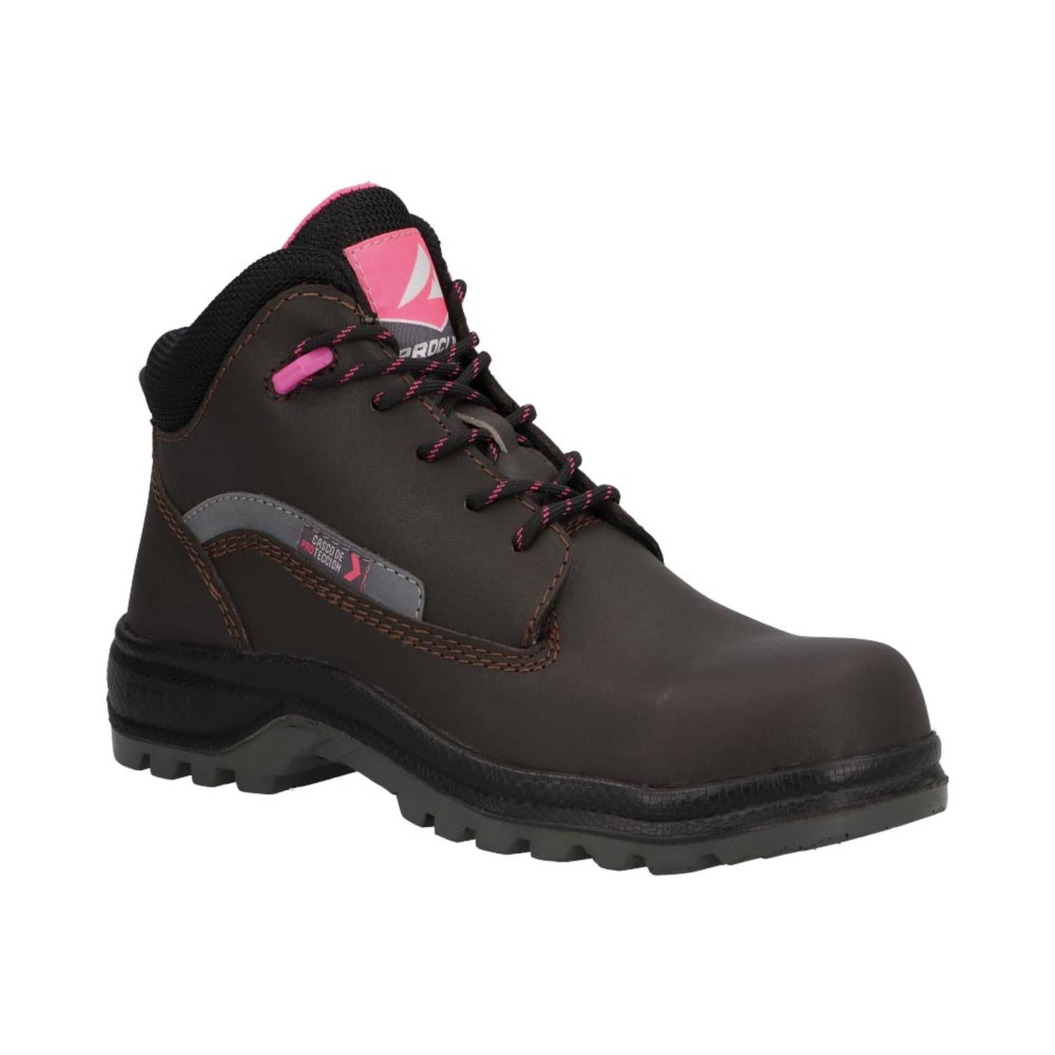 Botas Industriales con Casquillo Pro Cliff Protection Mujer Cafe Talla ...