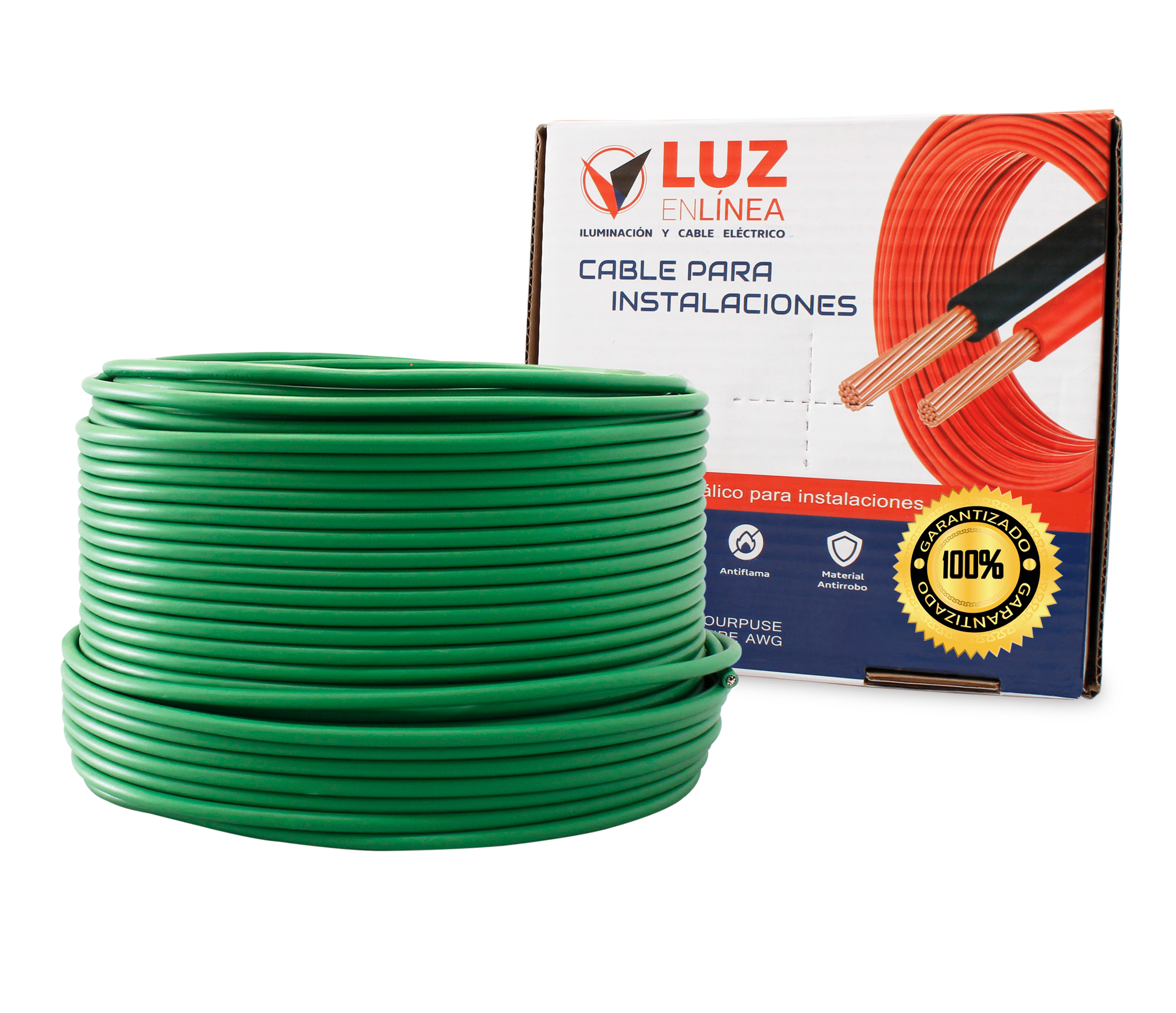 Cable eléctrico calibre 14 caja cerrada con 100m para instalaciones en ...