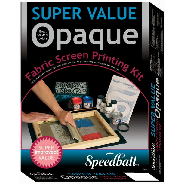 Speedball Opaque Fabric Screen Printing Kit - Walmart.com - Walmart.com