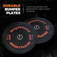 Bumper Plates,2 inch Rubber Weight Plates,15LB 25LB 35LB 45LB 100LB ...