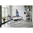 2-Piece Set of Rectangular Nesting Tables, Modern Style, Steel Frame ...