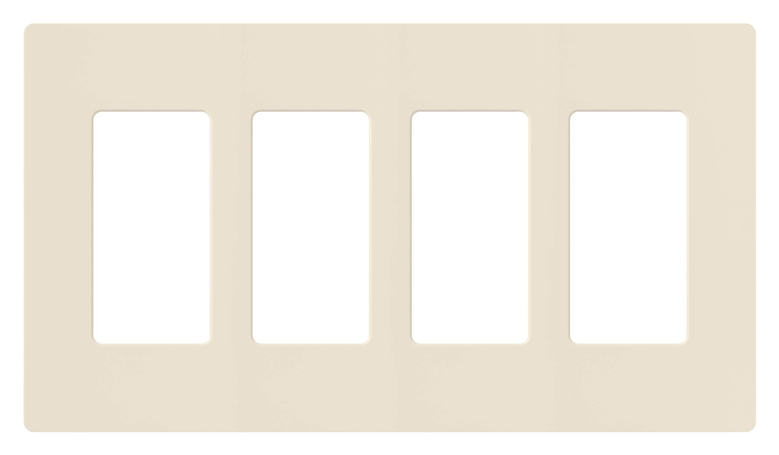 Placa de cubierta para interruptor de luz Lutron Claro 4 Gang Light Almond | Bodega Aurrera en línea