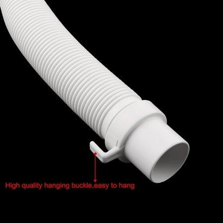 2.6Ft PVC Washer Waste Water Pipe Connector Washing Machine Drain Hose ...