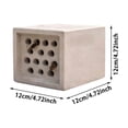 Bee House - Handcrafted Natural Wooden Bee Hotel with Waterproof Wax ...