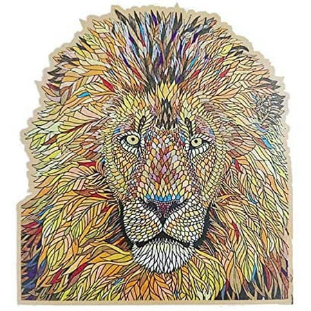 Adult Children Wooden Puzzle, Unique Shape Piece Animal Jigsaw Puzzles ...