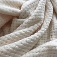 AUQ 2026 New Throw Blanket Rolled Border Detail Cozy Blanket Meticulous ...