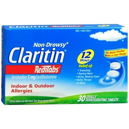 CLARITIN 12 Hour Reditabs 5 mg Orally Disintegrating Tablets 30 Tablets ...