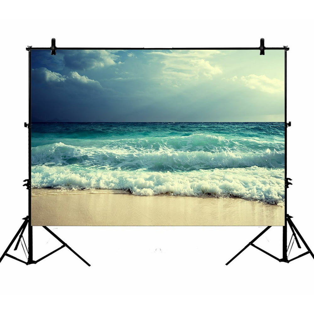 PHFZK 7x5ft Sea Landscpae Backdrops, Great Ocean Waves at Seychelles ...