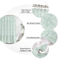 Botanical Rose Bud Bathroom Shower Curtains with 12 Hooks Waterproof ...