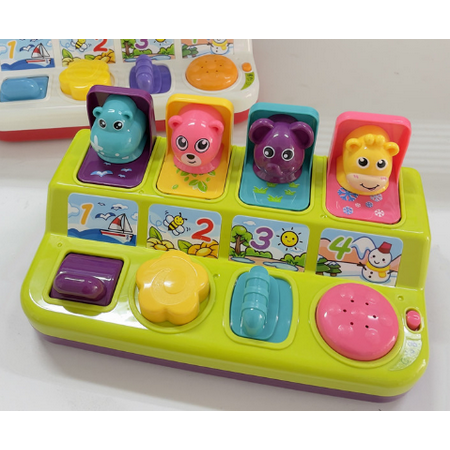 Hide and seek pop-up switch box toy press treasure box baby ...