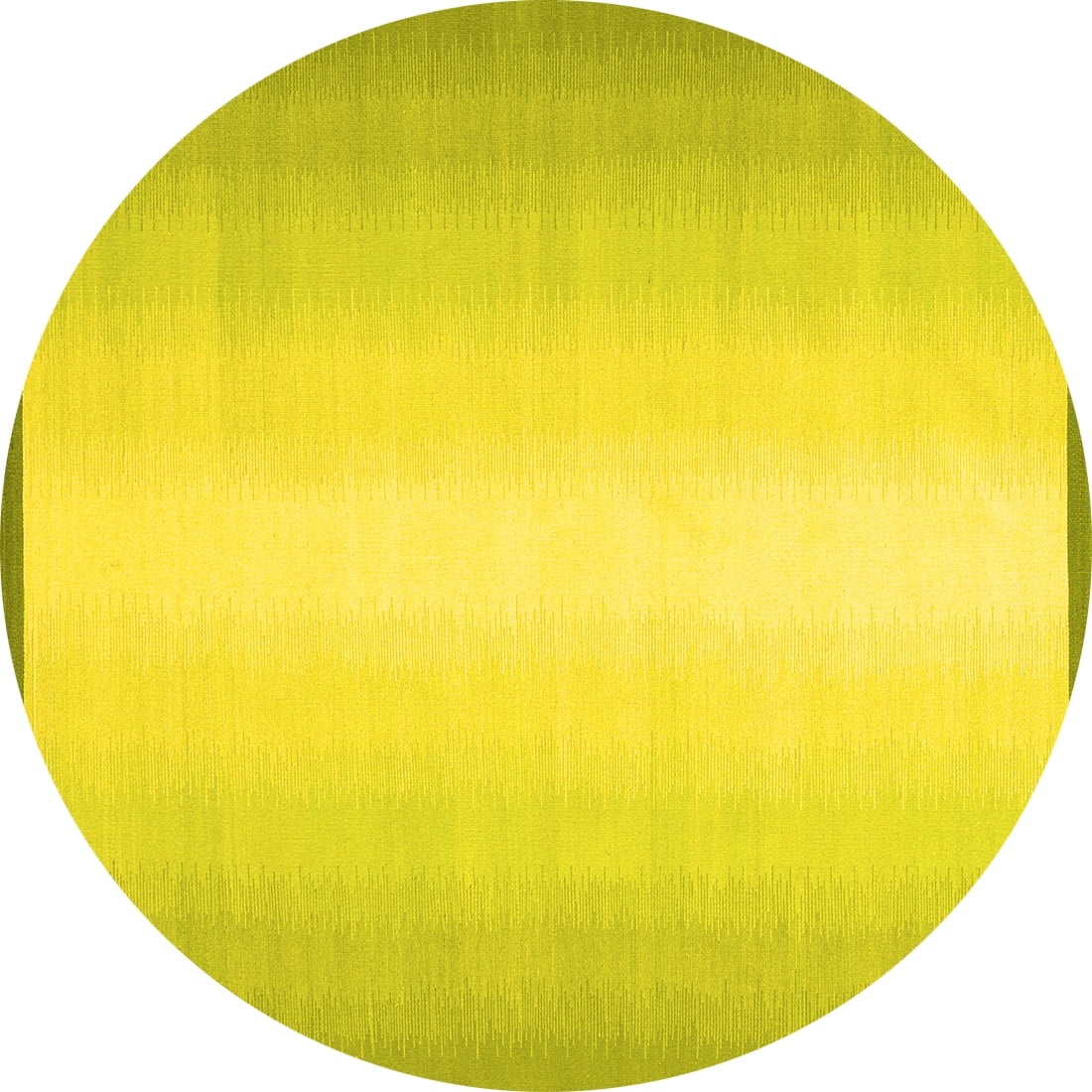 Ahgly Company Machine Washable Indoor Round Abstract Yellow ...