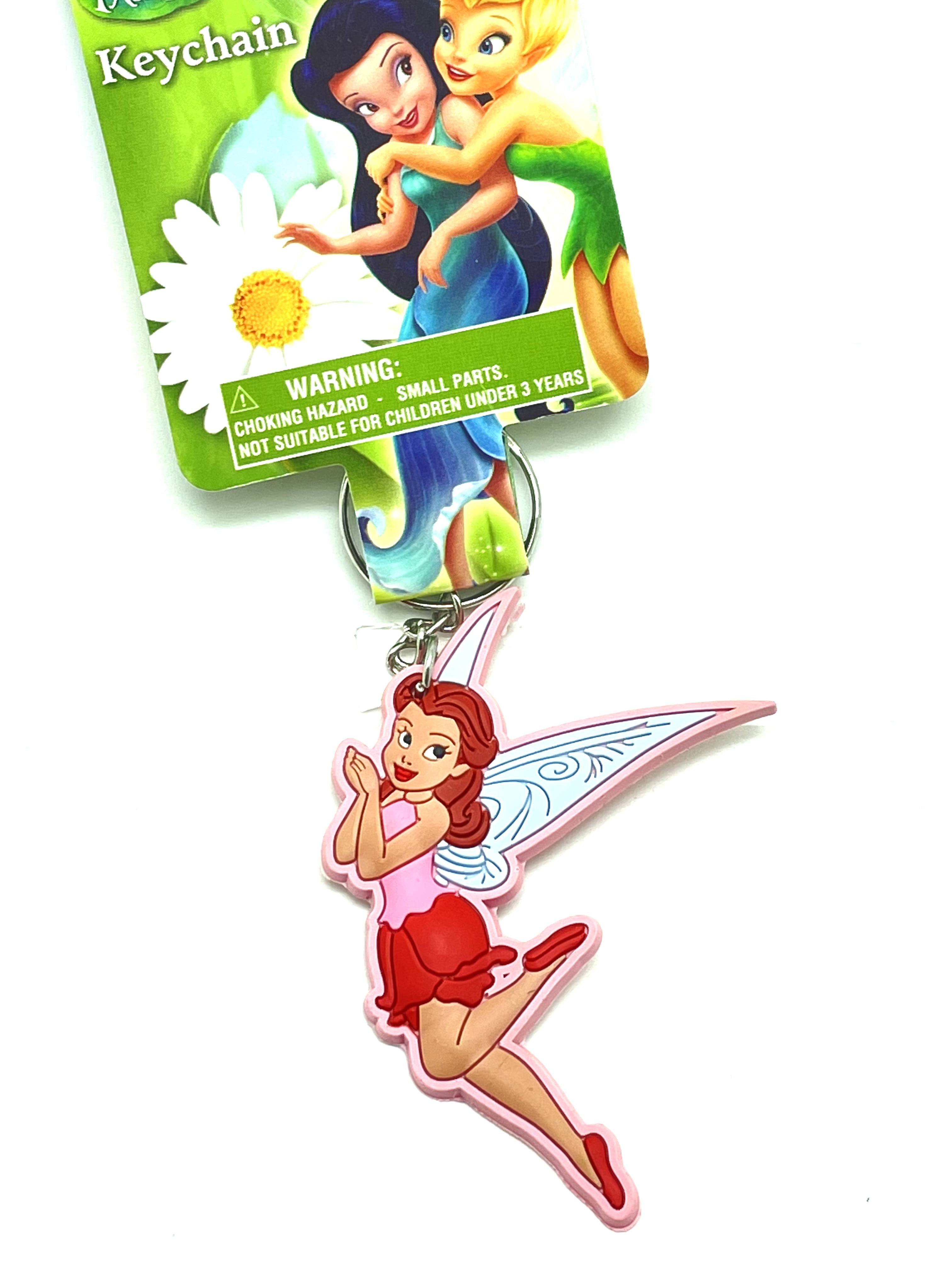 Disney Pink Tinker bell Fairy Keychain - Tinkerbell keyring - Walmart.com