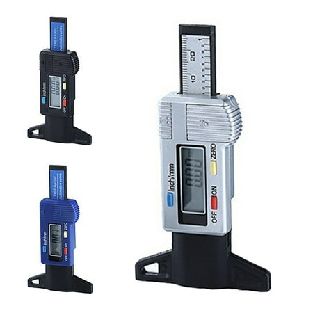Digital Tyre Tire Veins Tread Depth Veins Gauge Deep Caliper Gauge Car ...