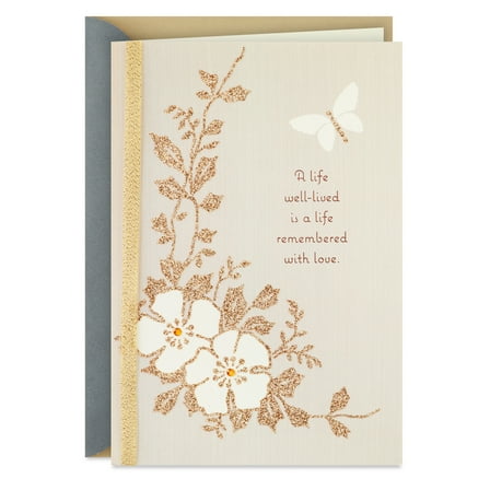 Hallmark Sympathy Card Box Pack (Flowers, 12 Cards with Messages and ...