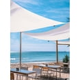 Abstract Sun Shade Sail 8'X10' Minimalist Purple Wave Linen Texture UV ...