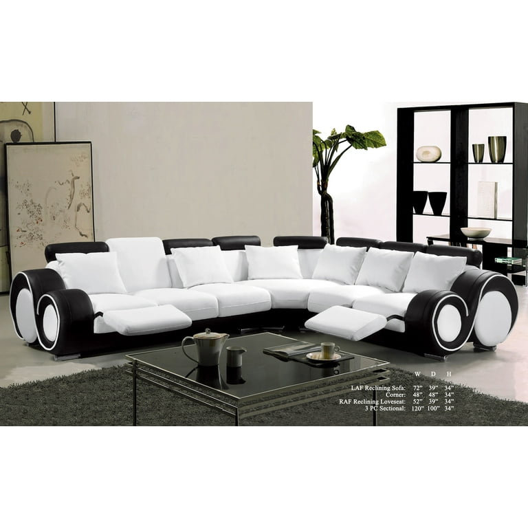 Modern Bonded Leather Sectional Sofa Cabinets Matttroy