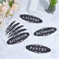 3Pcs 3 Styles PVC Self-adhesive Sign Label Paper Rhombus with Word ...