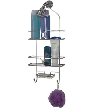 simplehuman Adjustable Shower Caddy, Stainless Steel and Anodized ...