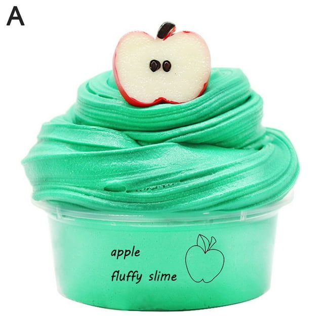 60ml Butter Slime - Super Soft Stress Relief Toy with Fruit Cherry ...