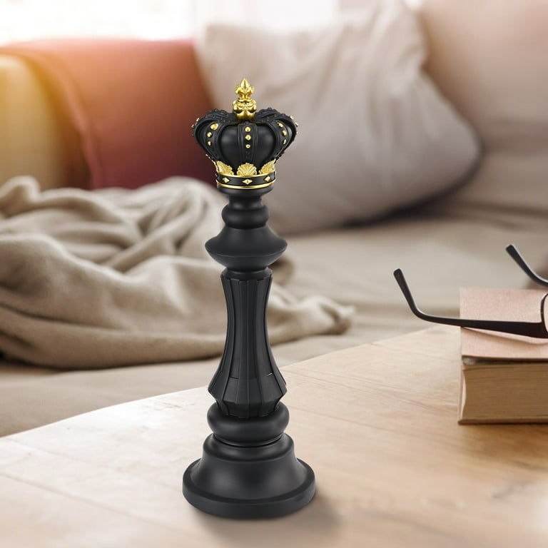 Fancy Black Queen Chess Pieces