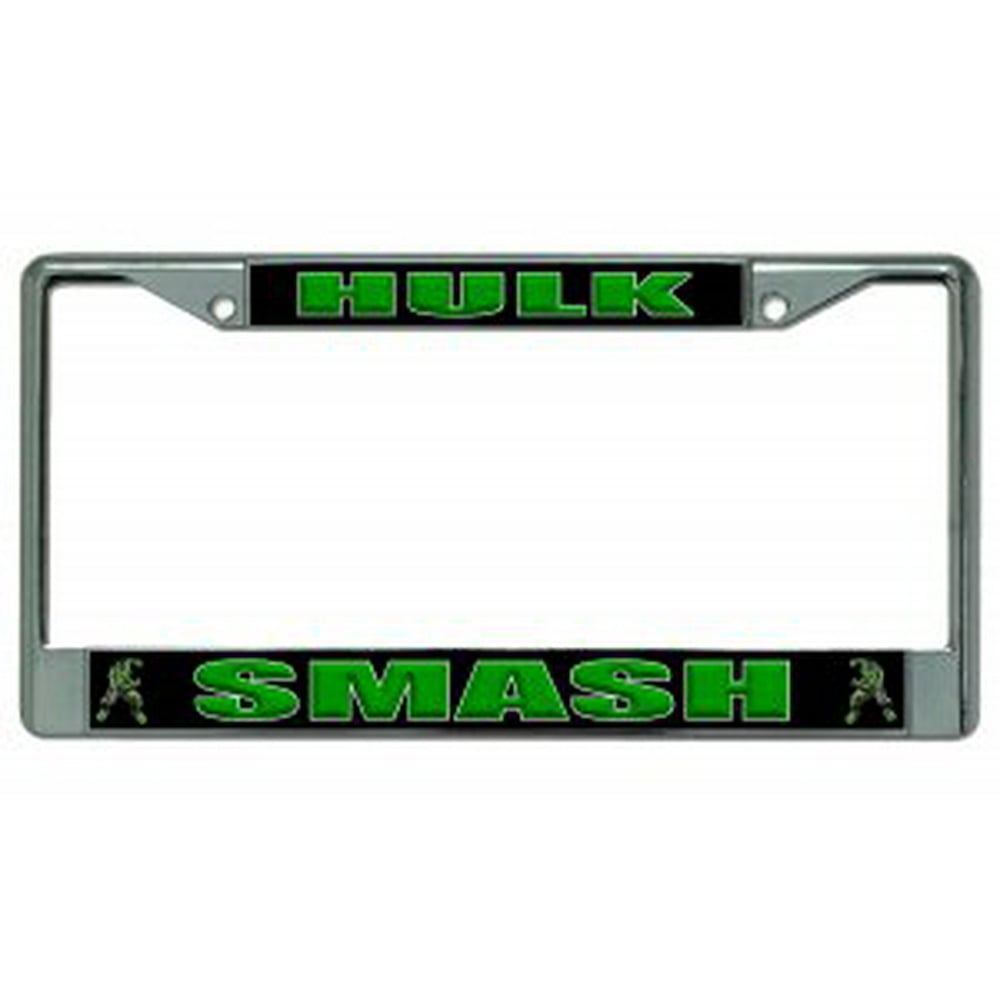 Hulk Smash Chrome License Plate Frame - Walmart.com - Walmart.com