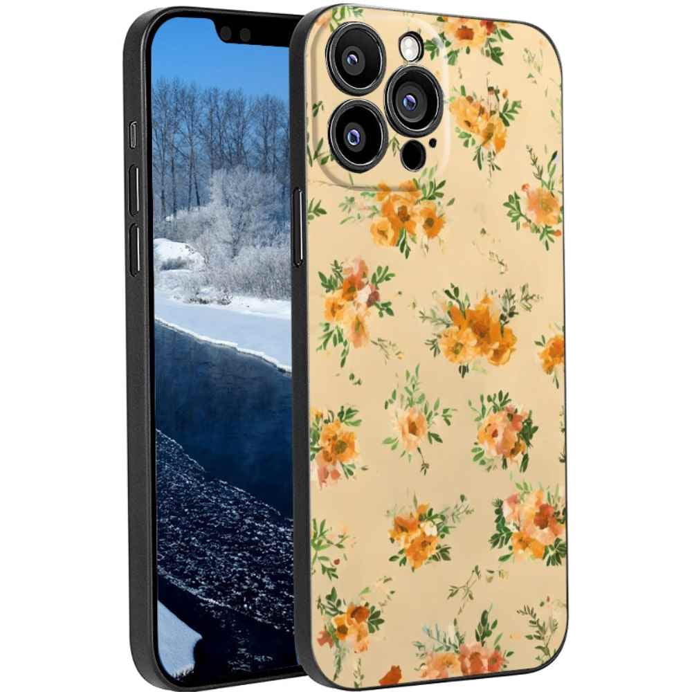 Compatible with iPhone 13 Pro Phone Case, Floral-130 Case Silicone ...