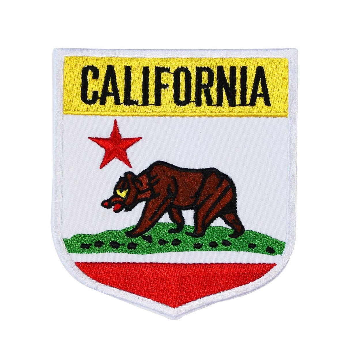 State Flag Shield California Patch Badge Travel USA Embroidered Iron On ...