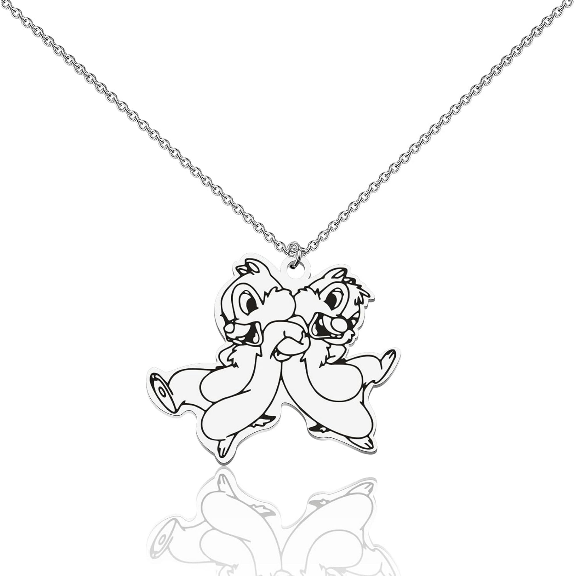 Click here for Gfdyree Chip And Dale Fans Necklace Squirrel Chip... prices