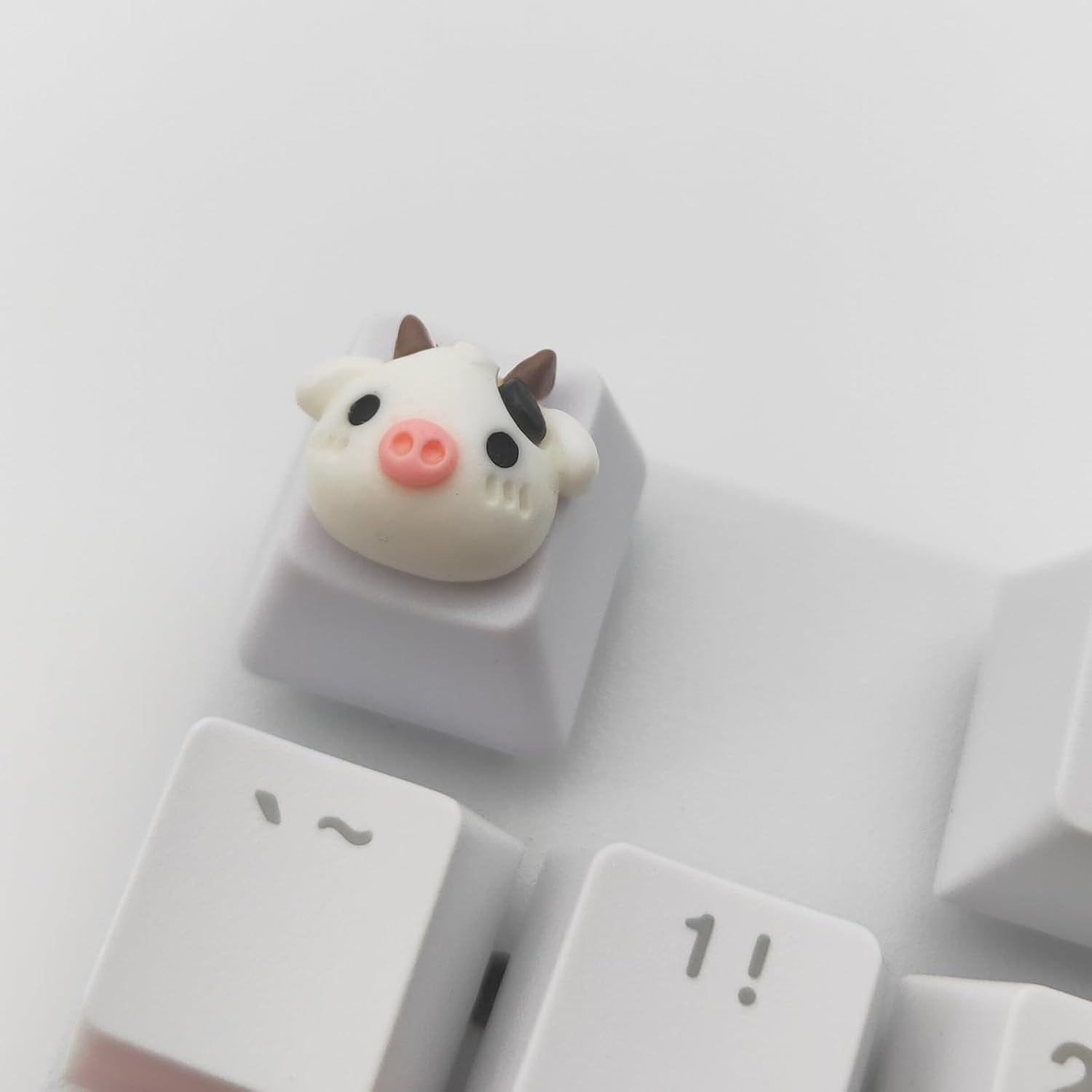 SHIQI-Personalized Cute White 3D Keycap Custom ESC Key OEM R4 Profile ...