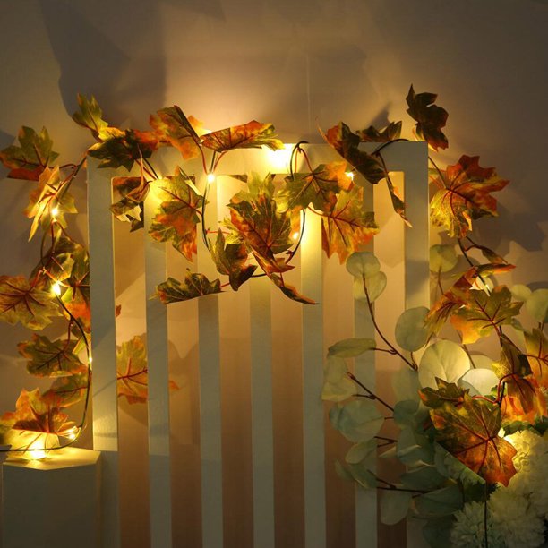 tredstone Maple Leaf String Light Portable Detachable Hanging 2.2M ...