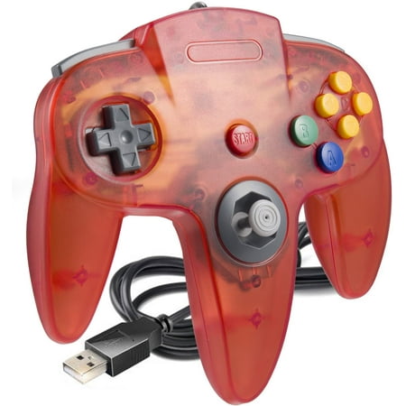 USB N64 Controller,XYCCA Retro Classic Wired N64 Controllers 64 Bit ...