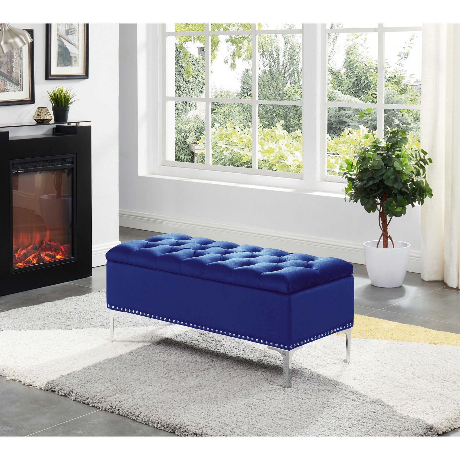 Click here for Ih Casadécor Imperial Tufted Bench With Storage (N... prices