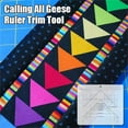 WQJNWEQ Sales Flying Geese Trim Cutting Ruler Triangular Quilted ...