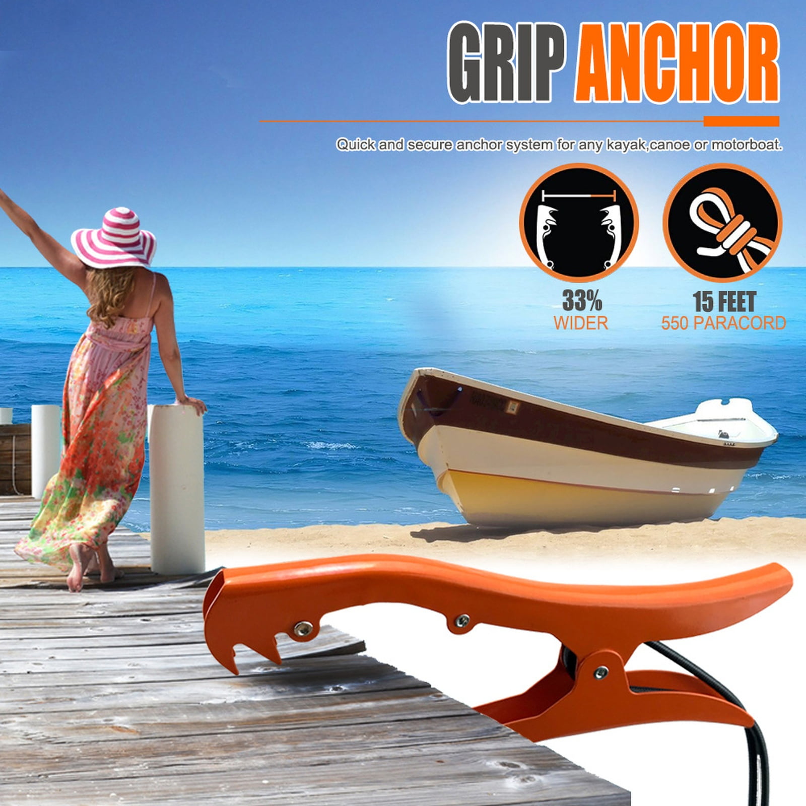 Ship Anchor Brush Gripper Portable Fish Mouth Fixed Self-locking ...